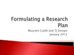 PPT - Formulating a Research Problem PowerPoint Presentation, free ...