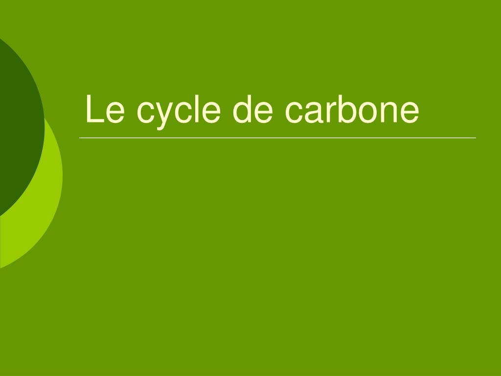 PPT - Le cycle de carbone PowerPoint Presentation, free download - ID ...