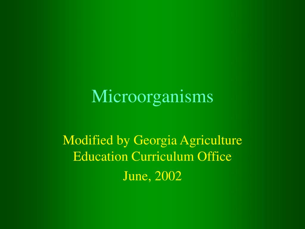 PPT - Microorganisms PowerPoint Presentation, free download - ID:3033572