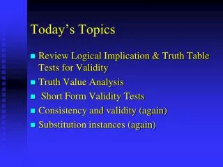 PPT - Today’s Topics PowerPoint Presentation, free download - ID:3034206