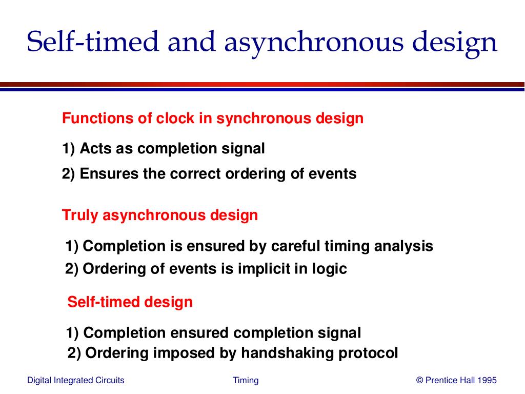 PPT - Self-timed and asynchronous design PowerPoint Presentation, free ...