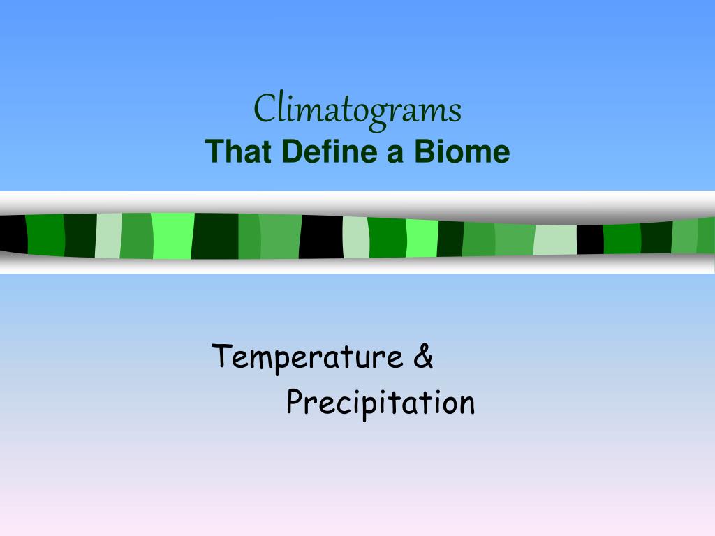 PPT - Climatograms That Define a Biome PowerPoint Presentation, free ...