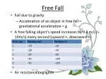 PPT - Free Fall PowerPoint Presentation, free download - ID:2616015