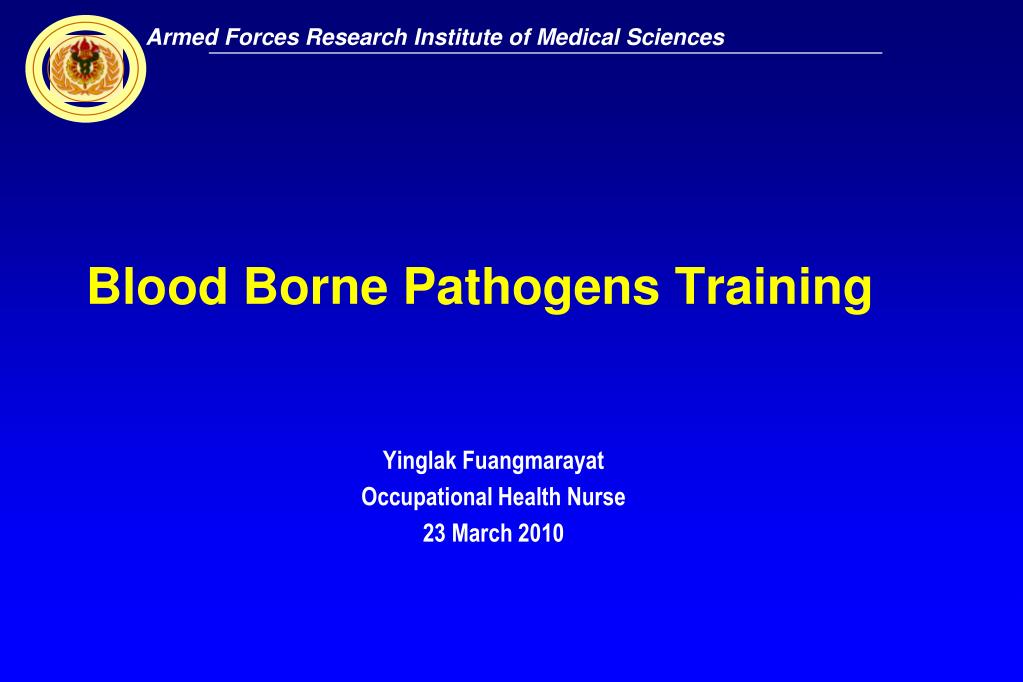 PPT - Blood Borne Pathogens Training PowerPoint Presentation, free ...