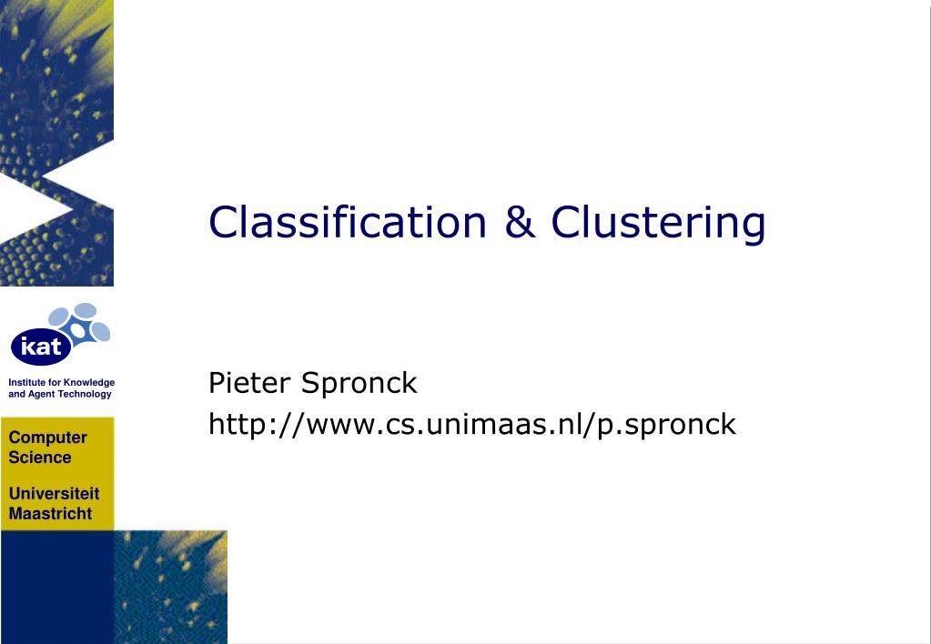 PPT - Classification & Clustering PowerPoint Presentation, free ...