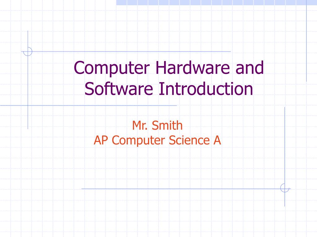 PPT - Computer Hardware and Software Introduction PowerPoint ...