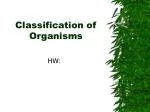 PPT - Classification of Organisms PowerPoint Presentation, free ...