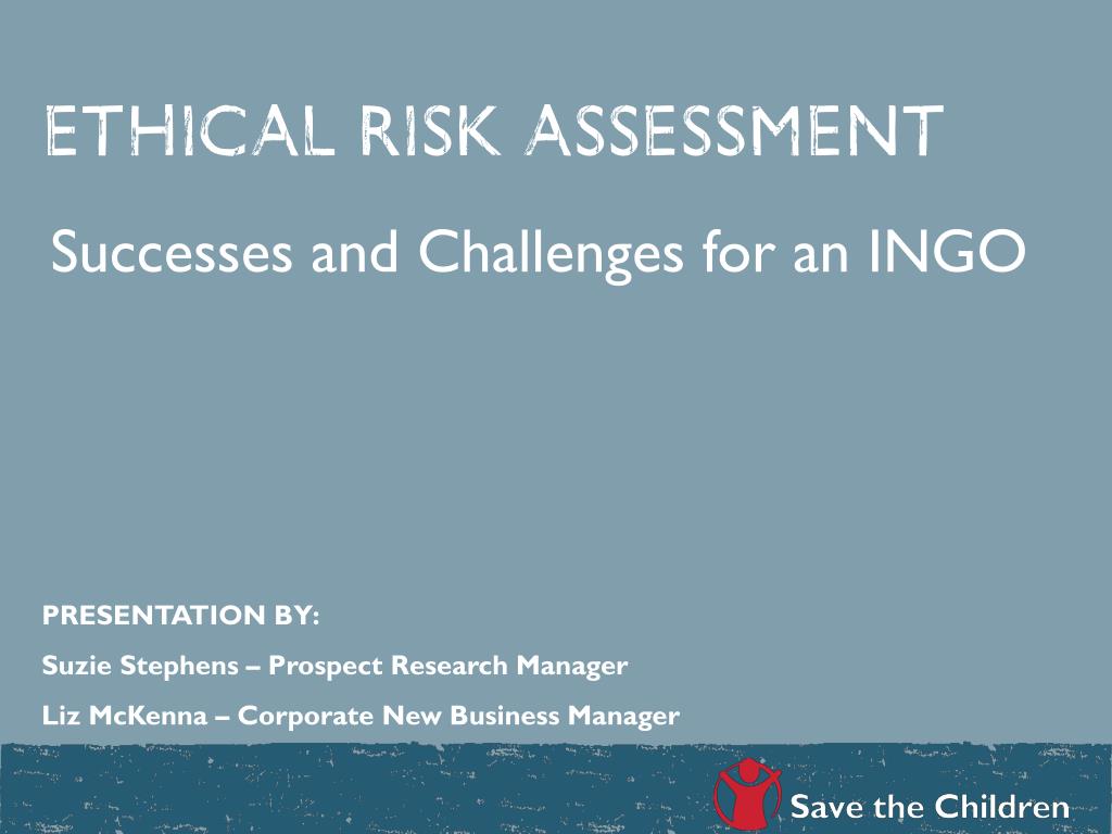 PPT - ETHICAL RISK ASSESSMENT PowerPoint Presentation, free download ...