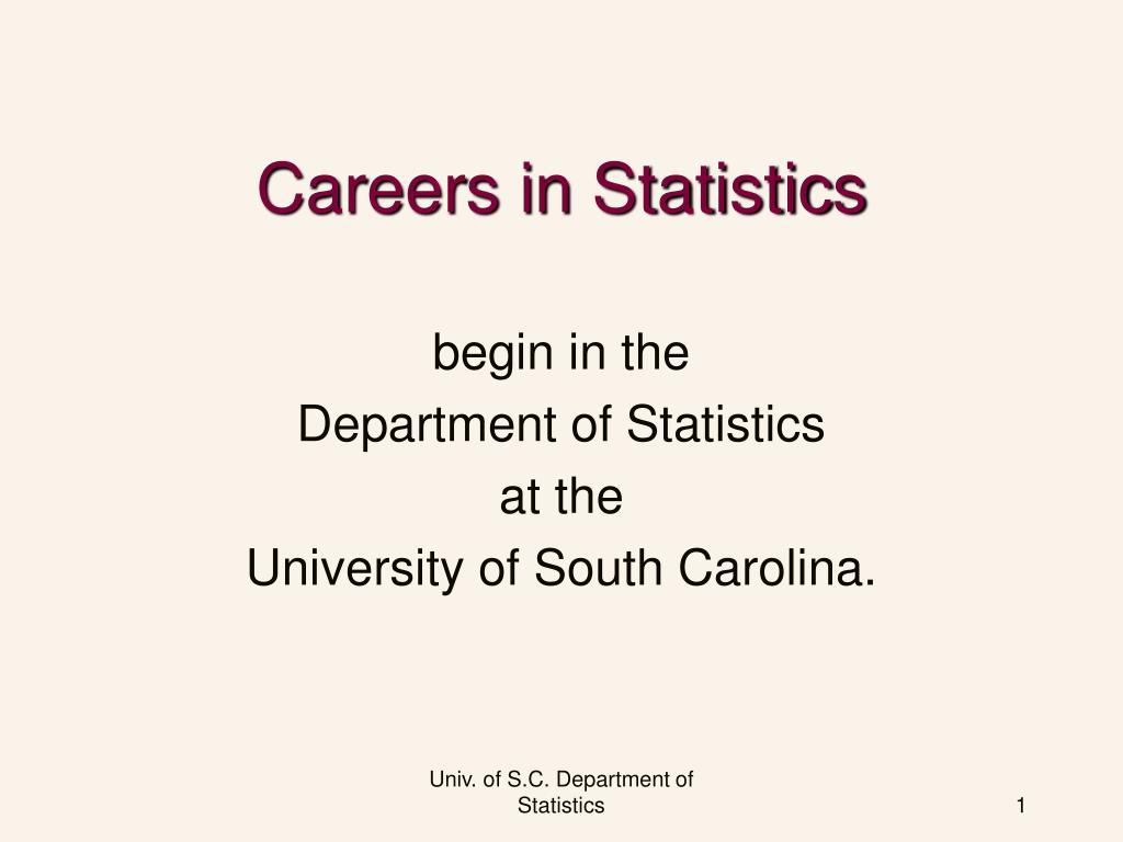 PPT - Careers in Statistics PowerPoint Presentation, free download - ID ...