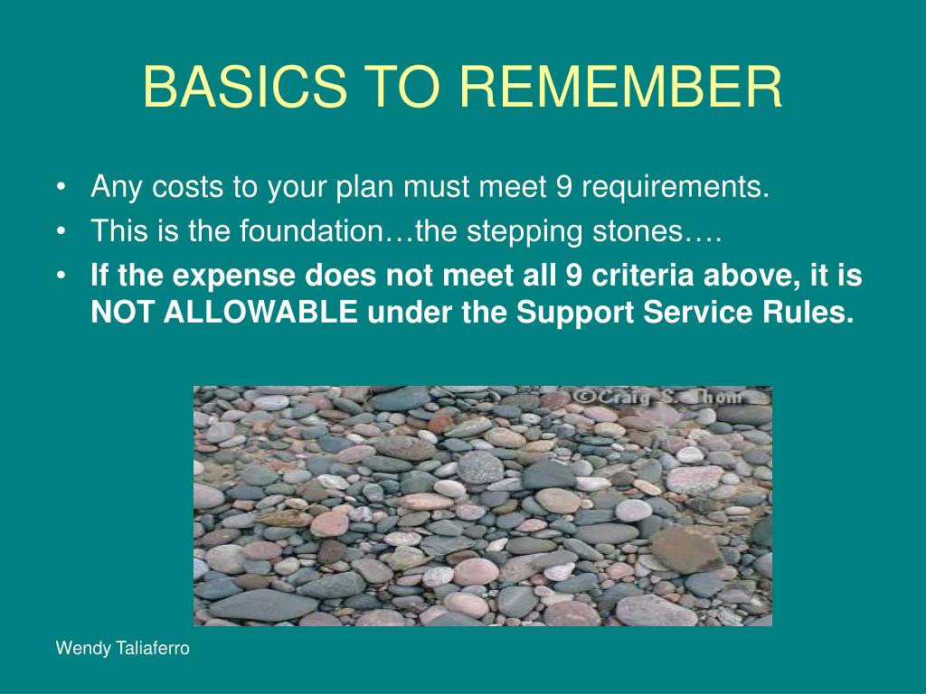 PPT - Guidelines for Support Service Expenses PowerPoint Presentation ...