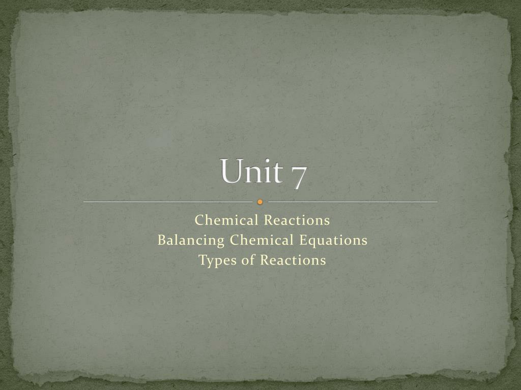 PPT - Unit 7 PowerPoint Presentation, free download - ID:3048214