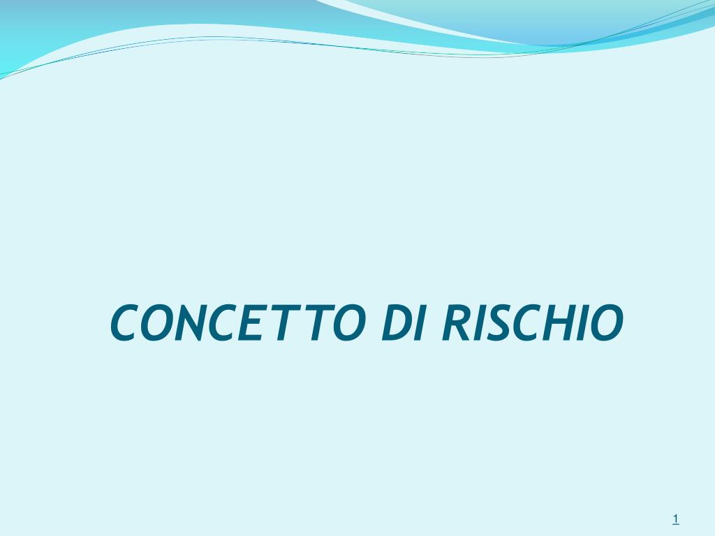 PPT - CONCETTO DI RISCHIO PowerPoint Presentation, free download - ID ...