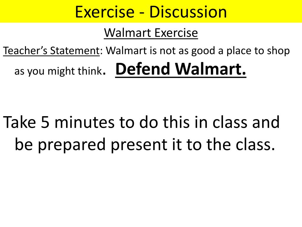 PPT - Exercise - Discussion PowerPoint Presentation, free download - ID ...