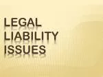 PPT - Legal Liability PowerPoint Presentation, free download - ID:544611