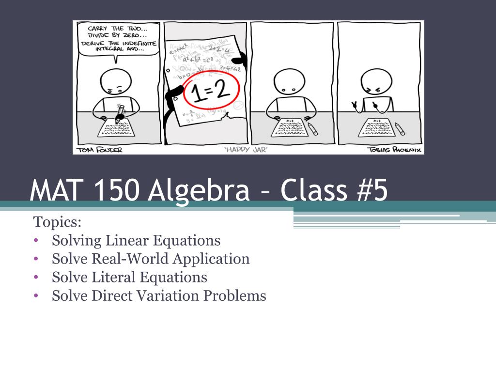 PPT - MAT 150 Algebra – Class #5 PowerPoint Presentation, free download ...