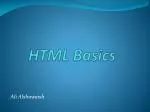 PPT - HTML basics exercises PowerPoint Presentation, free download - ID ...