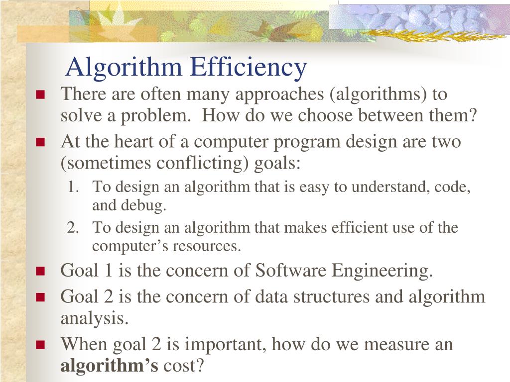 PPT - Algorithm Efficiency PowerPoint Presentation, free download - ID:3054517