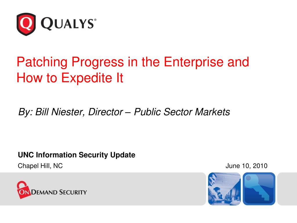 PPT - Patching Progress in the Enterprise and How to Expedite It ...