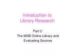 PPT - Introduction to Integrated Library Systems PowerPoint ...