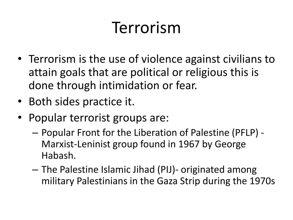 PPT - Terrorism PowerPoint Presentation, free download - ID:3056294