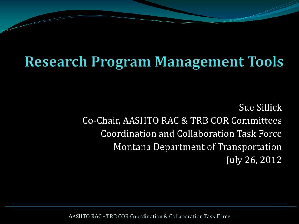PPT - Research Program Management Tools PowerPoint Presentation, free ...