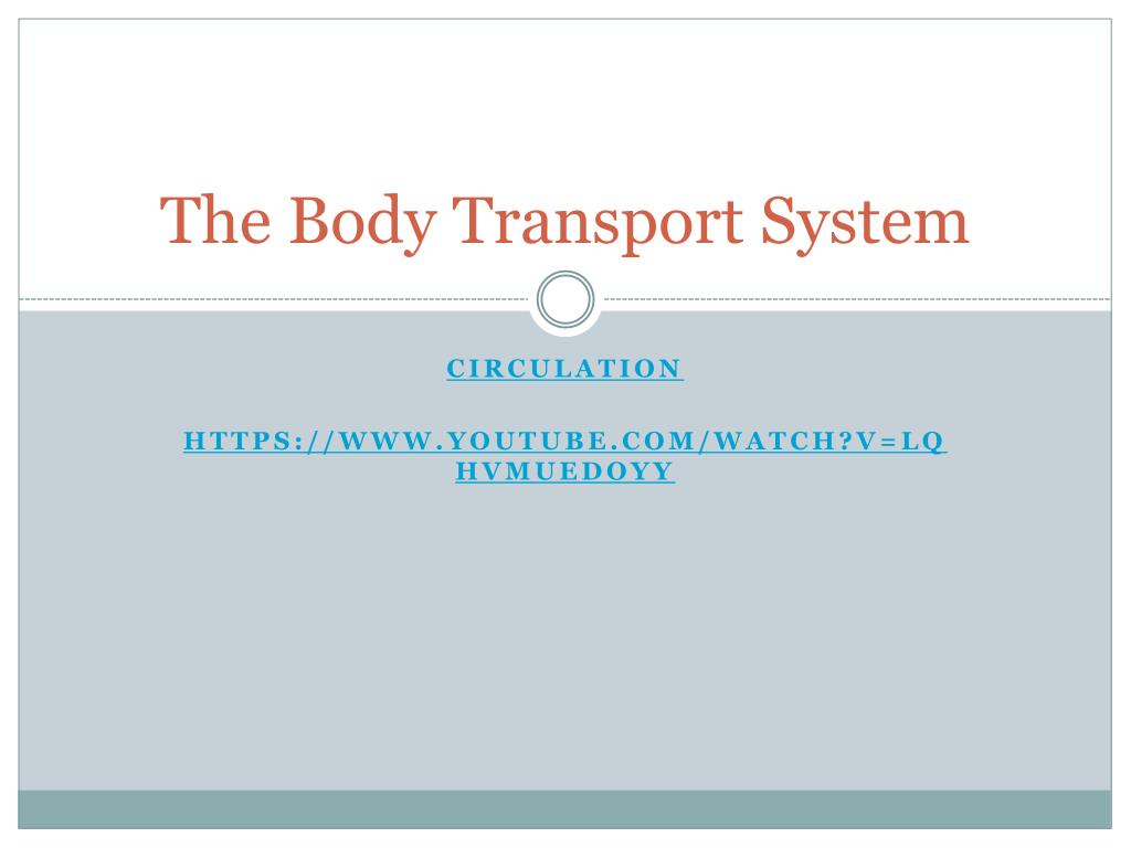 PPT - The Body Transport System PowerPoint Presentation, free download ...