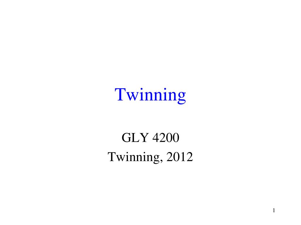 PPT - Twinning PowerPoint Presentation, free download - ID:3058577