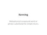 PPT - LO: To learn what a kenning is and write examples of our own ...
