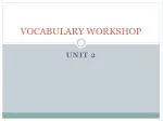 PPT - Vocabulary Workshop Level C PowerPoint Presentation, free ...