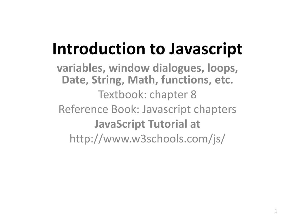 Ppt Introduction To Javascript Powerpoint Presentation Free Download 9146