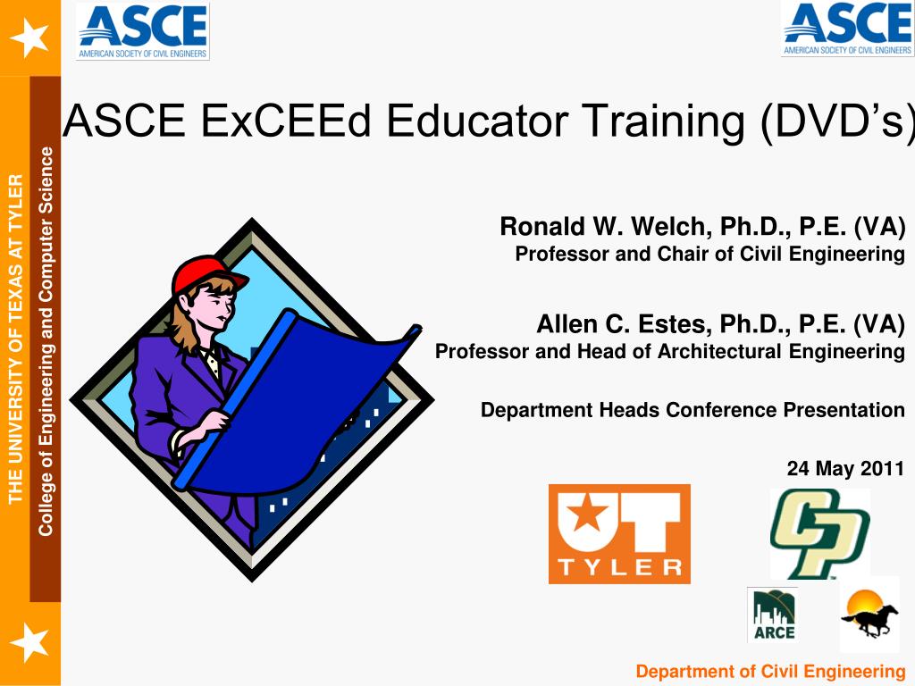PPT - ASCE ExCEEd Educator Training (DVD’s) PowerPoint Presentation ...