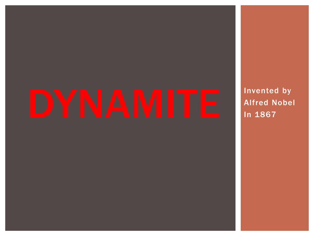 PPT - DYNAMITE PowerPoint Presentation, free download - ID:3068490
