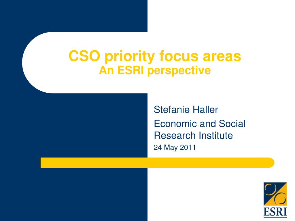 PPT - CSO priority focus areas An ESRI perspective PowerPoint ...