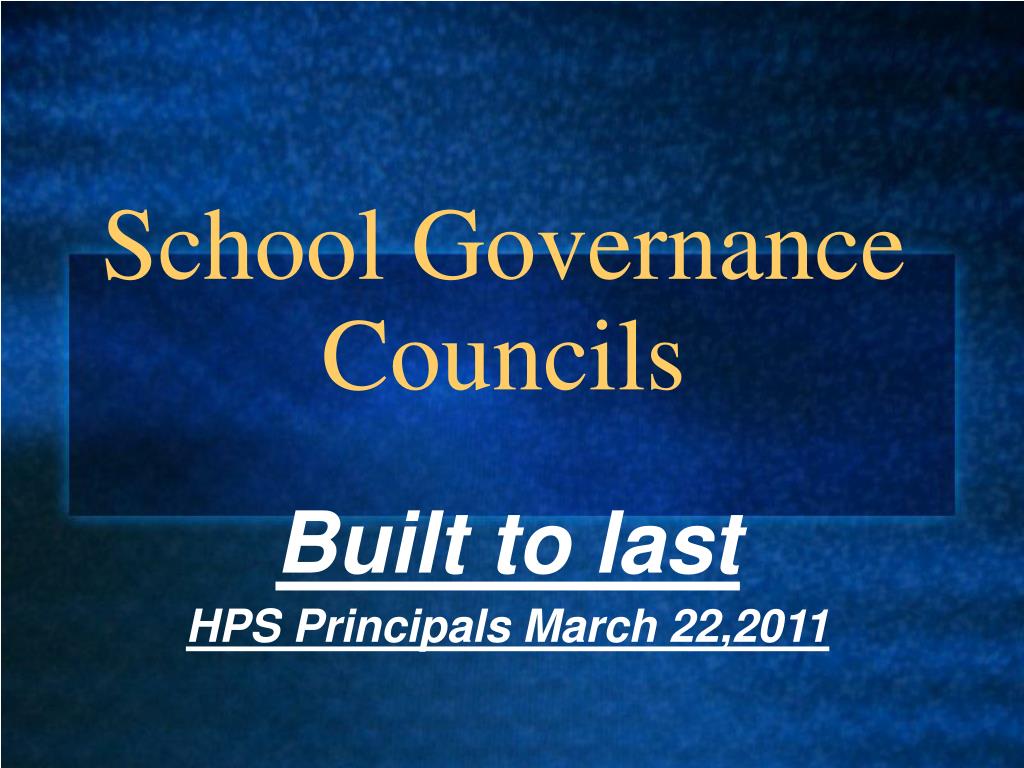 PPT - School Governance Councils PowerPoint Presentation, free download ...