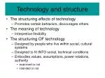 PPT - TECHNOLOGY AND STRUCTURE PowerPoint Presentation, free download ...