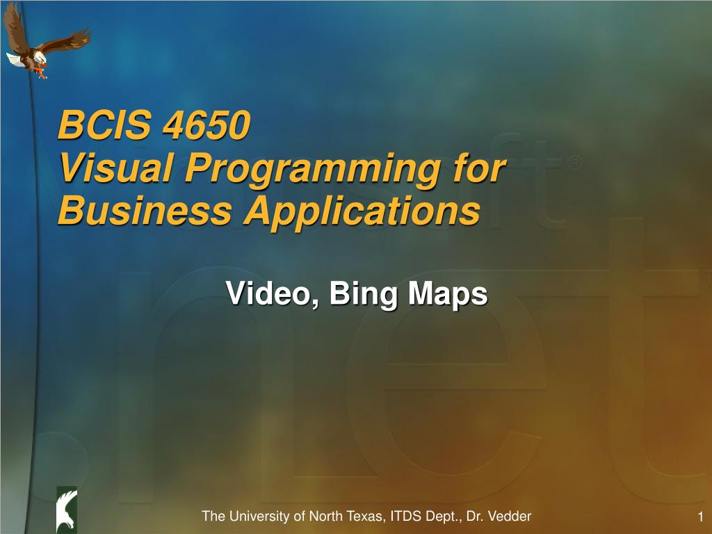 PPT - BCIS 4650 Visual Programming for Business Applications PowerPoint ...