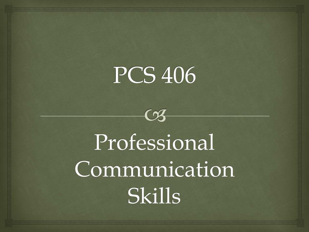 PPT - PCS 406 PowerPoint Presentation, free download - ID:3072853