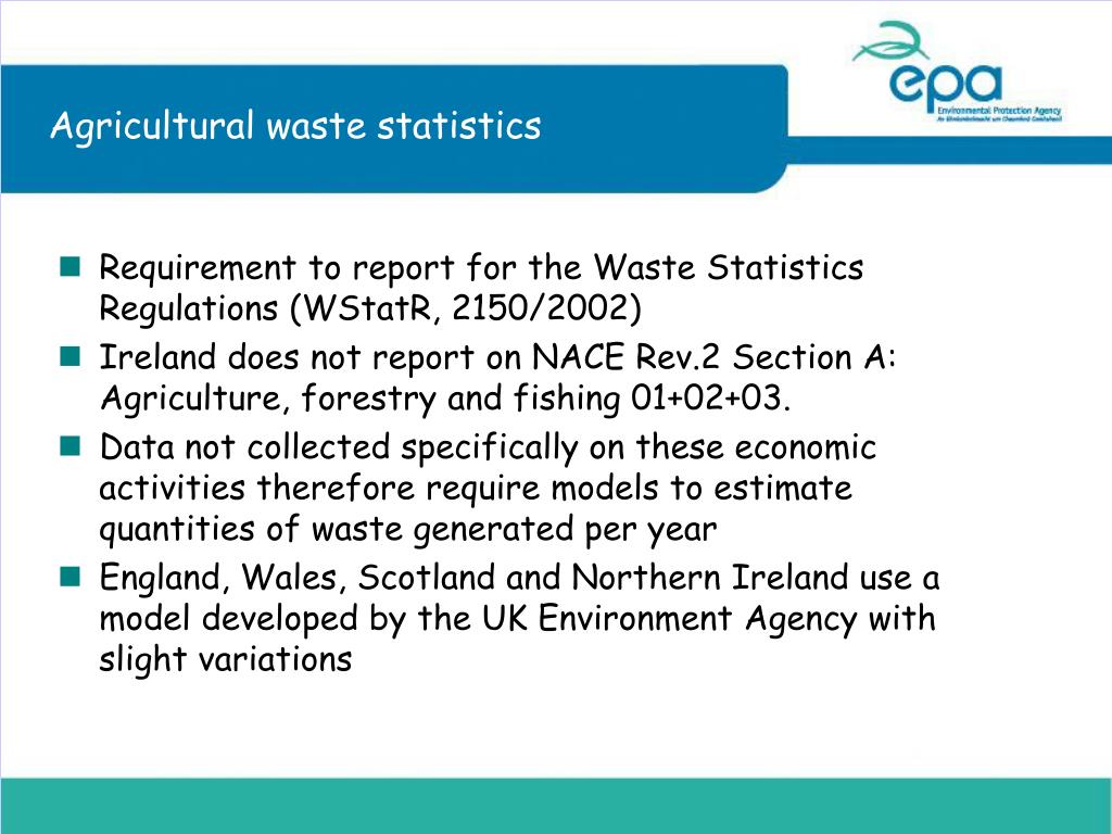 PPT - Agricultural waste statistics PowerPoint Presentation, free ...
