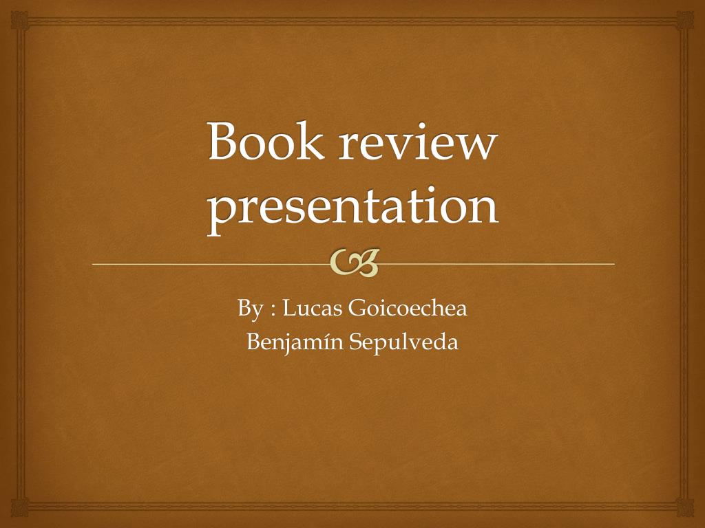 PPT - Book review presentation PowerPoint Presentation, free download ...