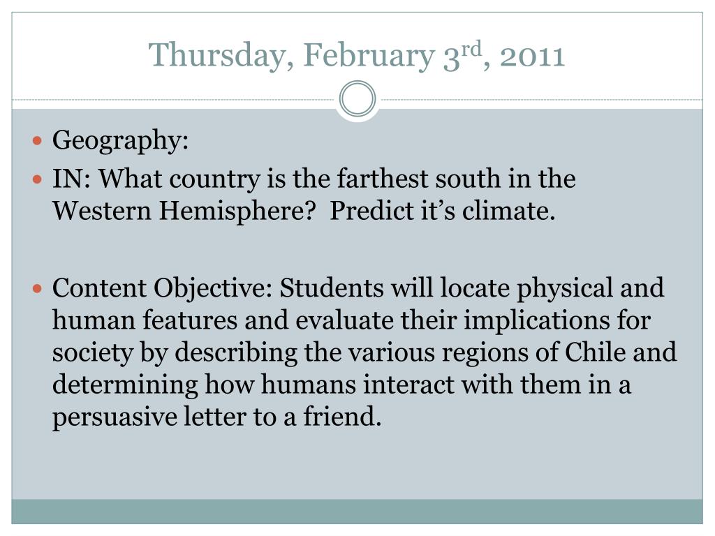 PPT - Thursday, February 3 rd , 2011 PowerPoint Presentation, free ...