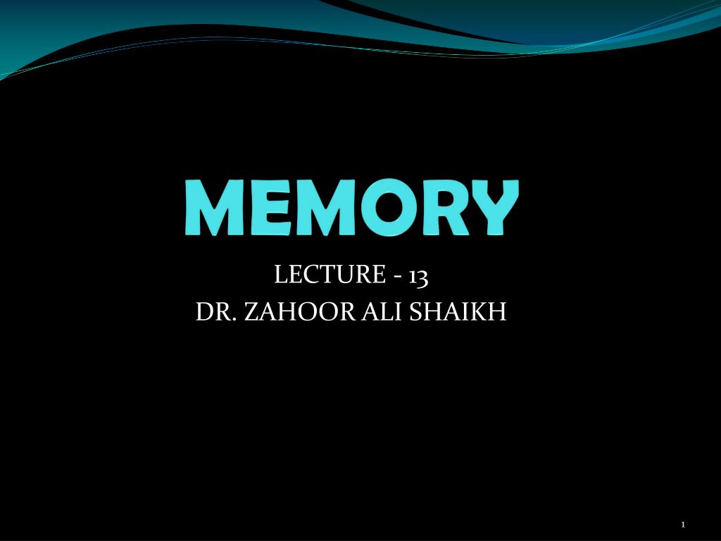 PPT - MEMORY PowerPoint Presentation, free download - ID:3076493