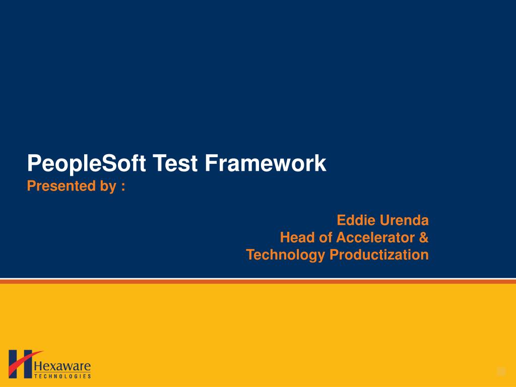 PPT - PeopleSoft Test Framework PowerPoint Presentation, free download ...