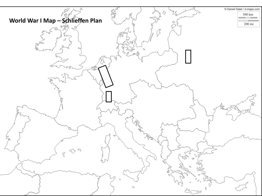 PPT - World War I Map – Schlieffen Plan PowerPoint Presentation, free ...