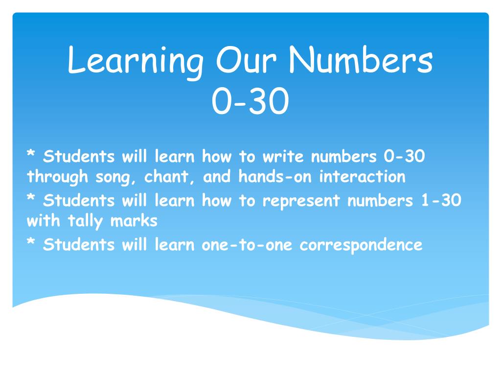 PPT - Learning Our Numbers 0-30 PowerPoint Presentation, free download ...