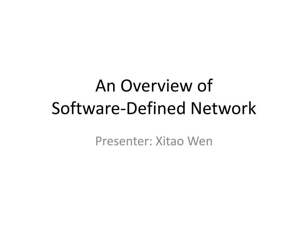 PPT - Software-Defined Network Overview: Stanford Clean Slate Program ...