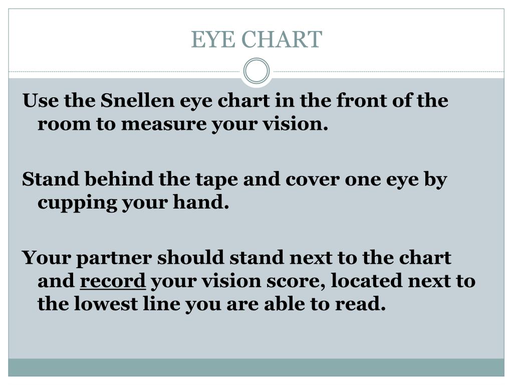 PPT - EYE CHART PowerPoint Presentation, free download - ID:3078461