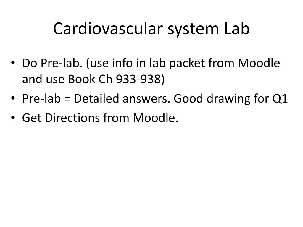 PPT - Cardiovascular system Lab PowerPoint Presentation, free download ...