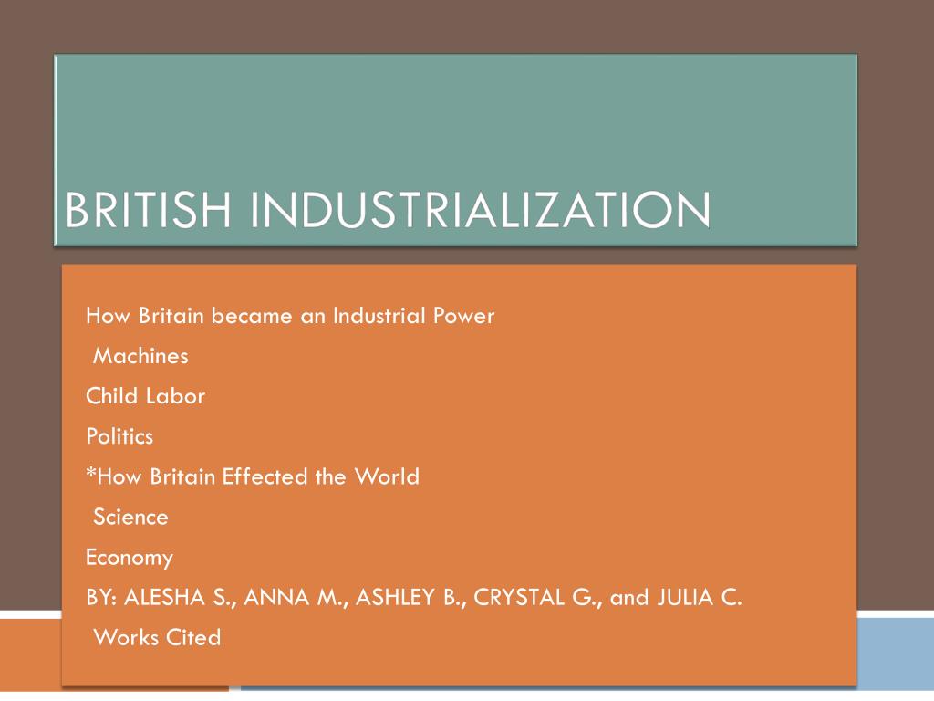 PPT - British Industrialization PowerPoint Presentation, free download ...