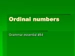 PPT - Ordinal Numbers in German PowerPoint Presentation, free download ...