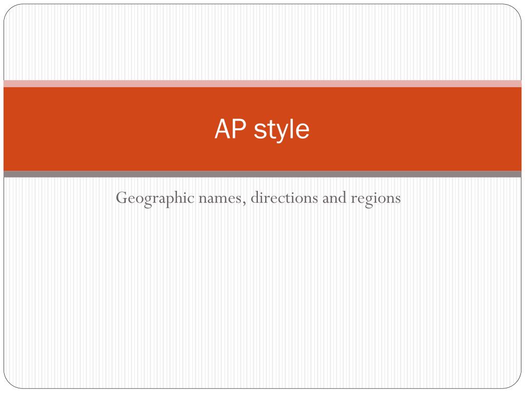 PPT - AP style PowerPoint Presentation, free download - ID:3082053